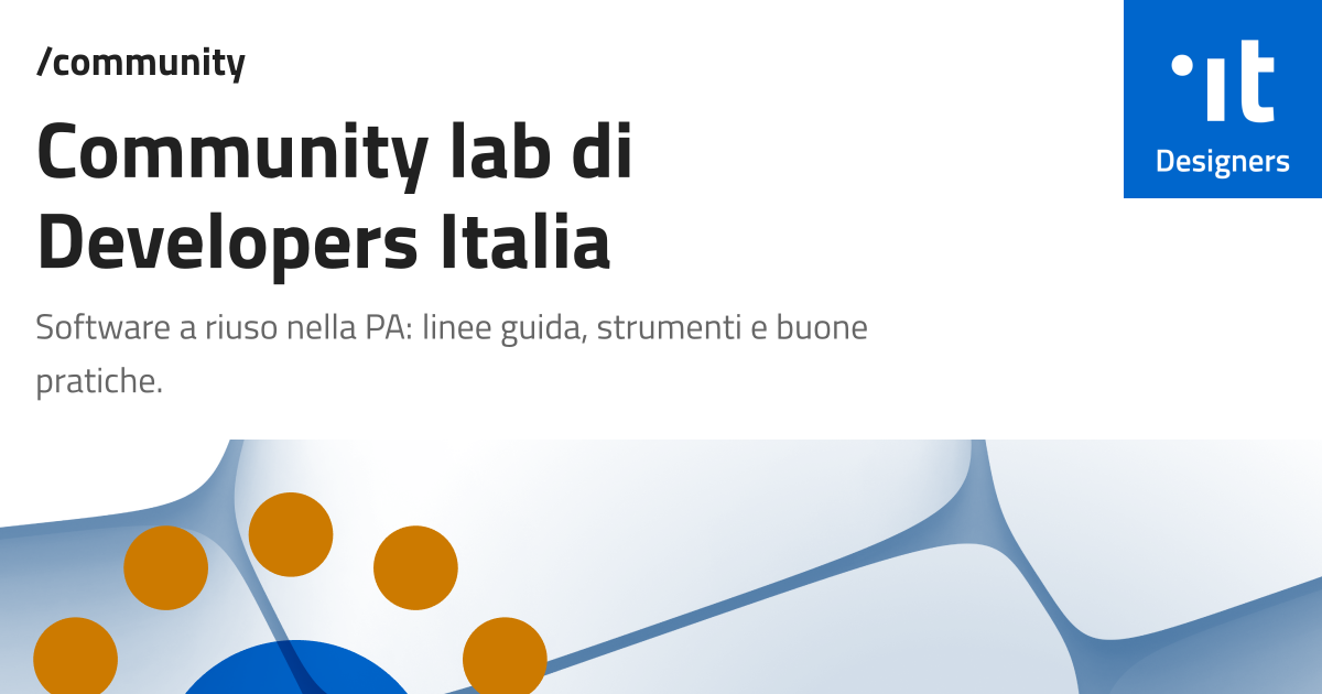 Community lab di Developers Italia